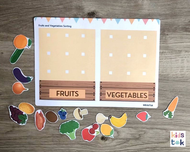 Fruit and Vegetable Sorting Game, Fruit and Vegetable Sorting Activity ...