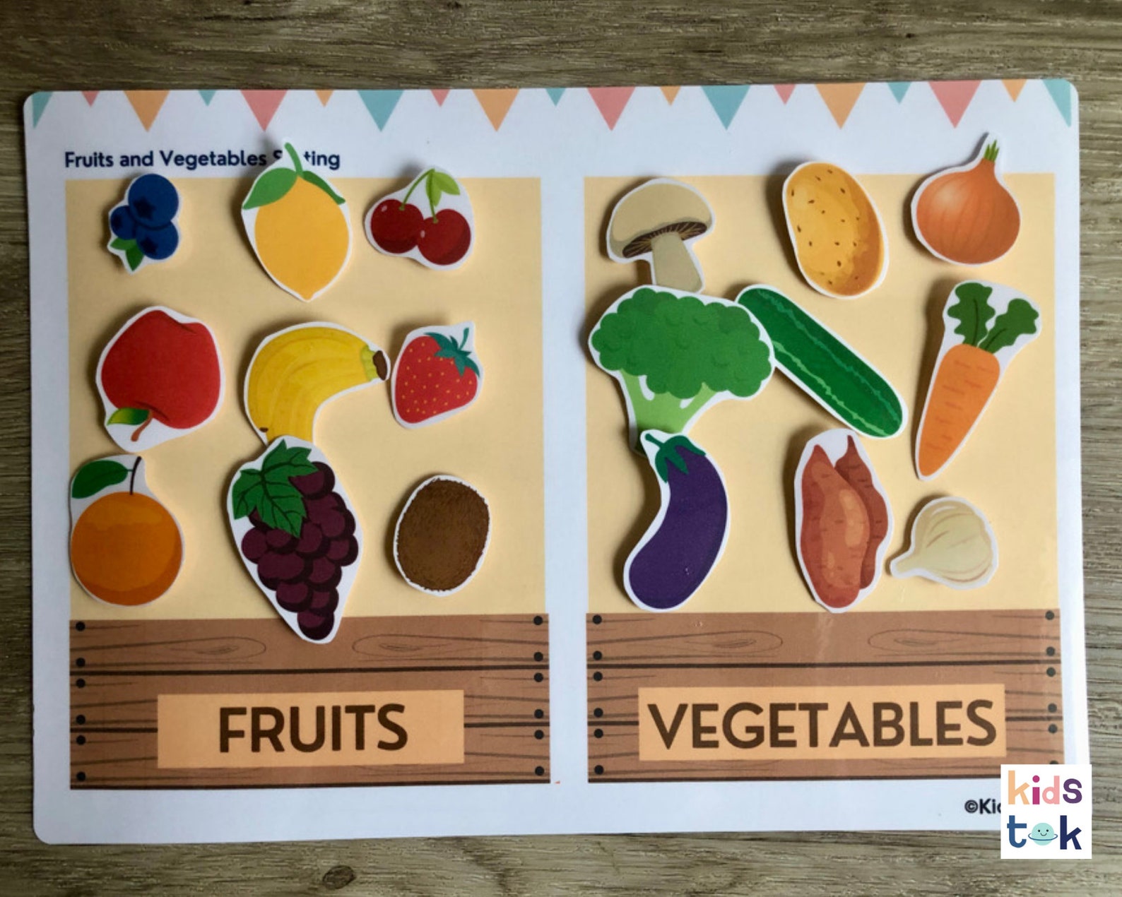 Fruit and Vegetable Busy Book Printable, Food Busy Book, Personalised ...