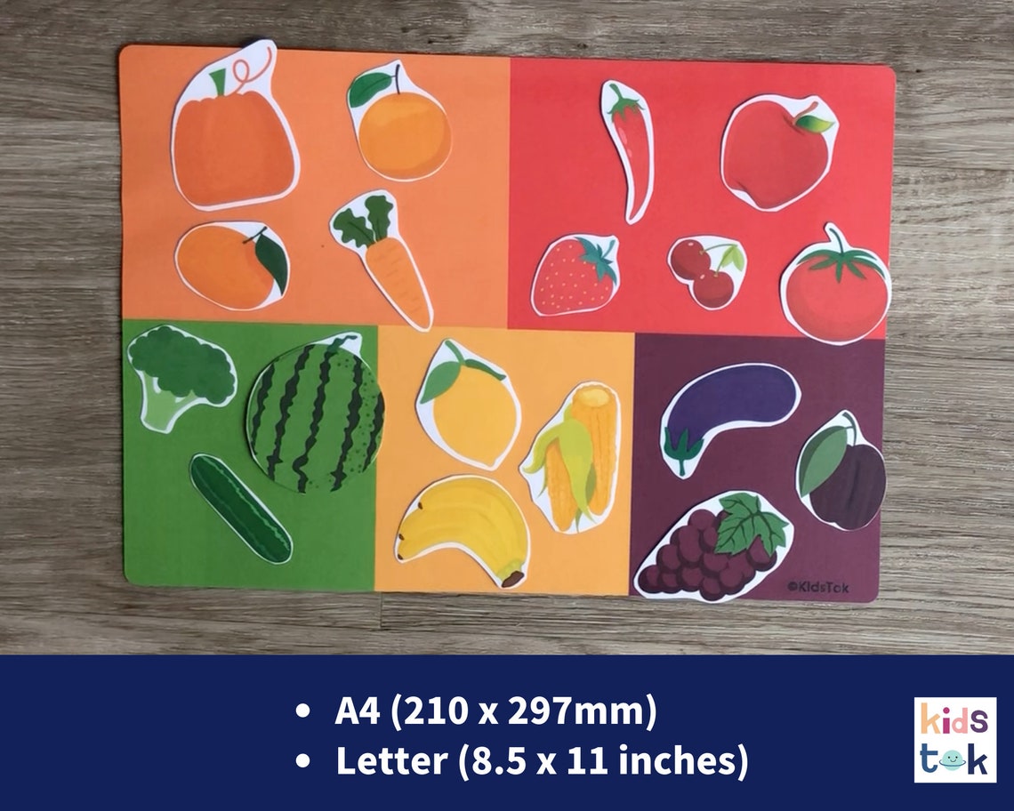 Fruit and Vegetable Colour Matching, Fruit and Vegetable Color Matching ...