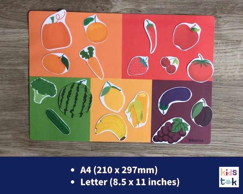 Fruit and Vegetable Colour Matching, Fruit and Vegetable Color Matching ...