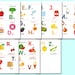 Fruit and Vegetable Alphabet Flash Cards, Food Alphabet Flash Cards ...