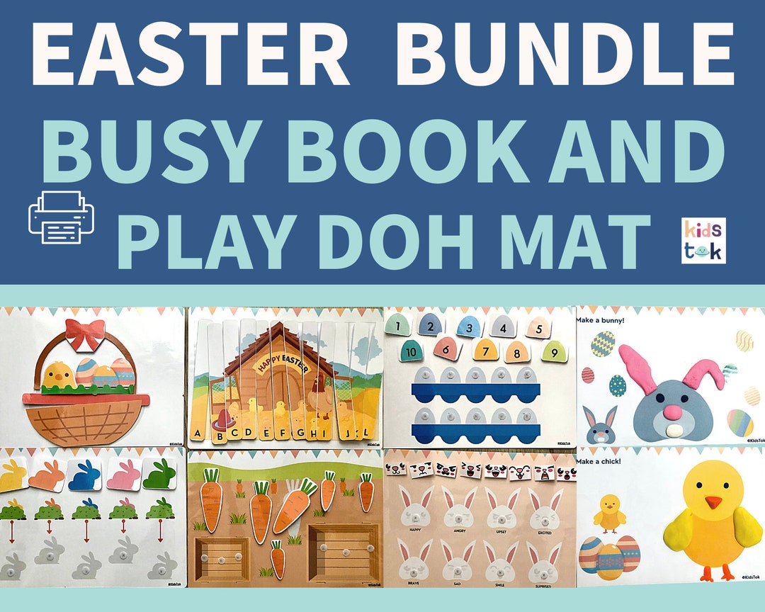 Easter Busy Book Printable, Preschool Busy Book, Toddler Activity at ...
