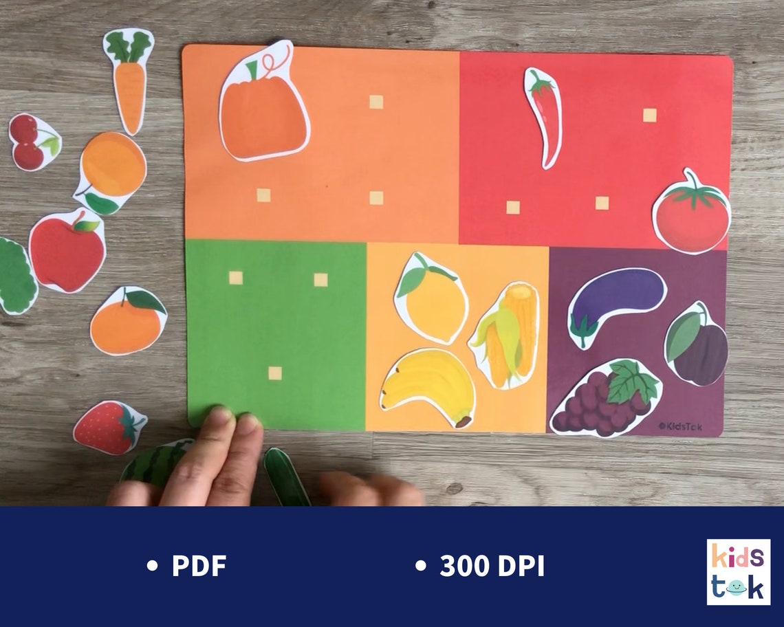 Fruit and Vegetable Colour Matching, Fruit and Vegetable Color Matching ...