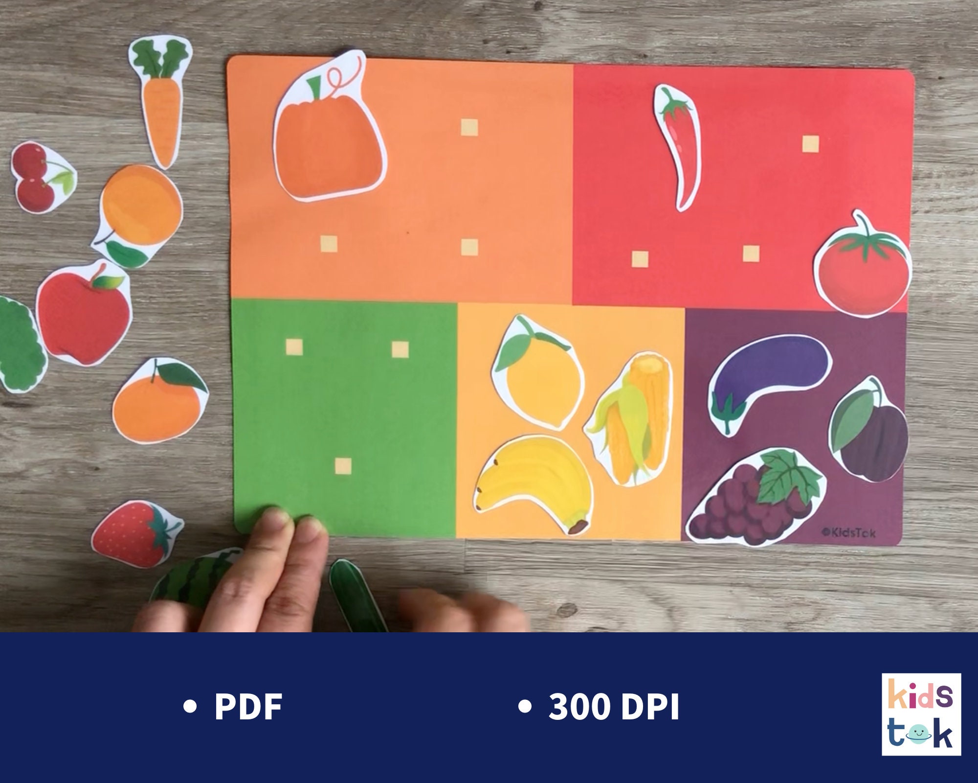 Fruit and Vegetable Colour Matching, Fruit and Vegetable Color Matching ...