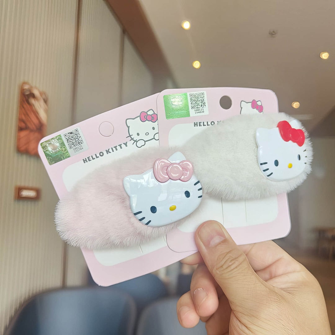 Chic and Cute Girl Hairpin, Cartoon Fluffy Edge Hair Clip - Etsy