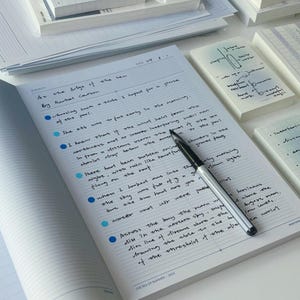 Refreshingly Cool! Naturally Simple, Sea Blue B5 Notepad, Double-sided ...