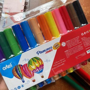 Coloring Marker Pens Set 12 Assorted Colors Drawing Pen Kit - Etsy