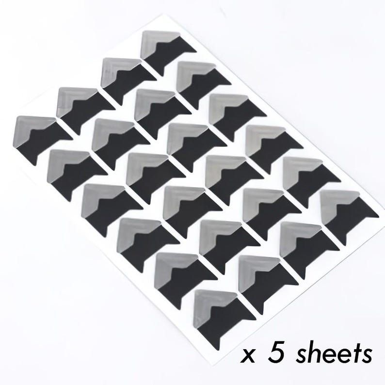 Photo Corner Stickers | Retro PVC Album Corners for DIY Scrapbook ...