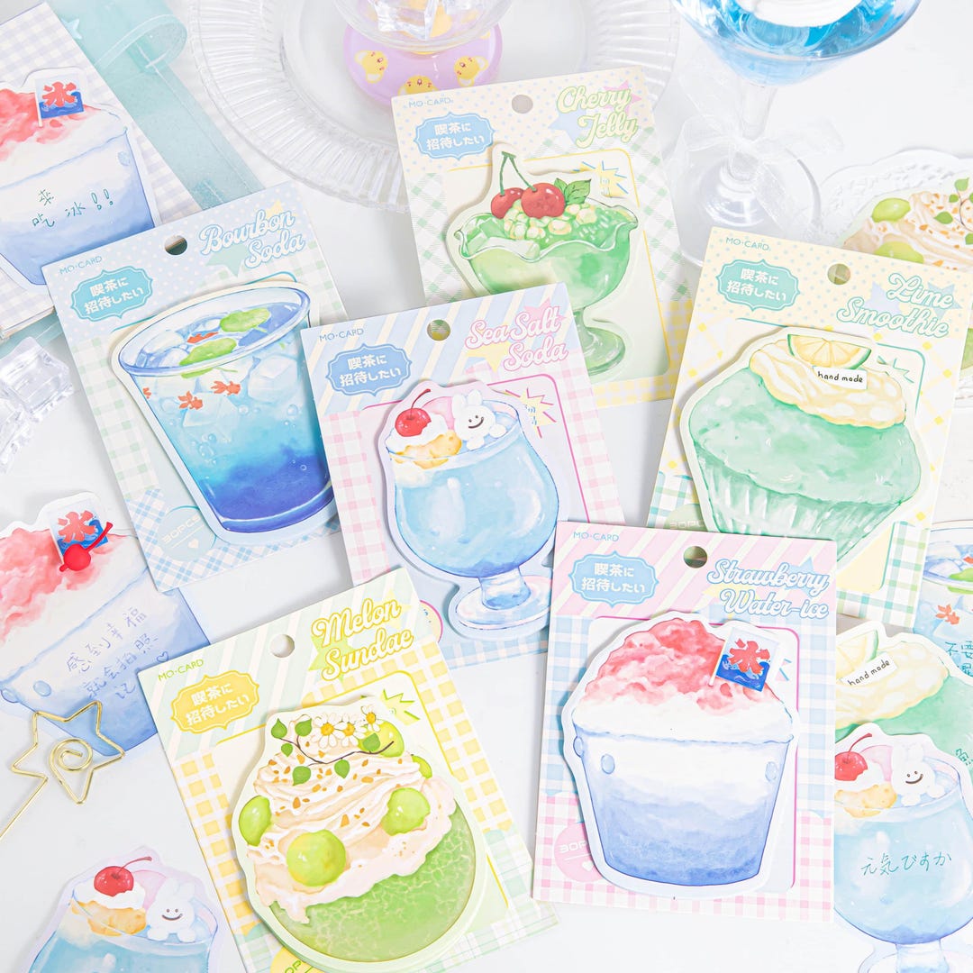 Summer Drink Theme Sticky Notes | Set of 30 Sheets per Design | Cute ...