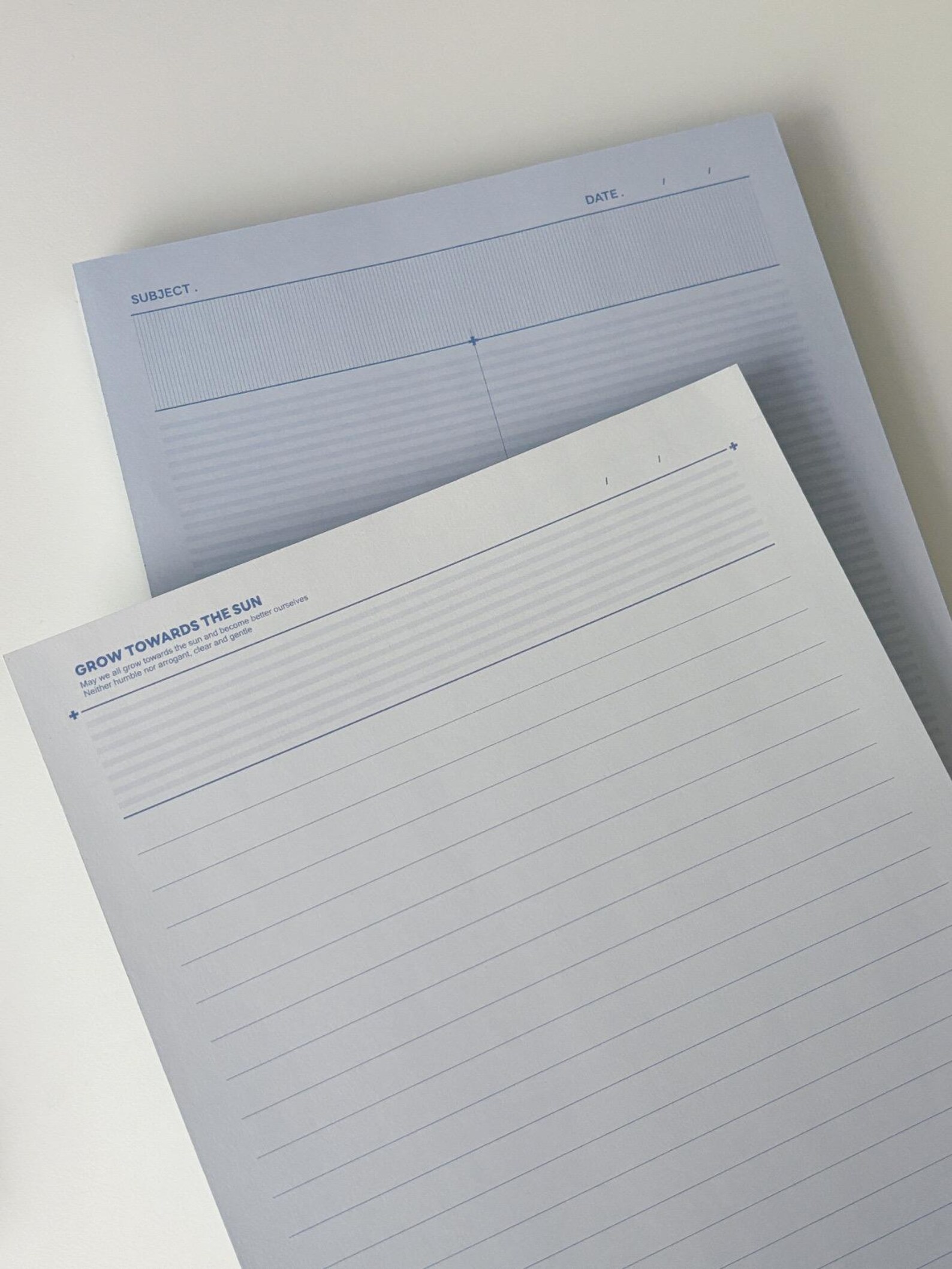 Refreshingly Cool! Naturally Simple, Sea Blue B5 Notepad, Double-sided ...