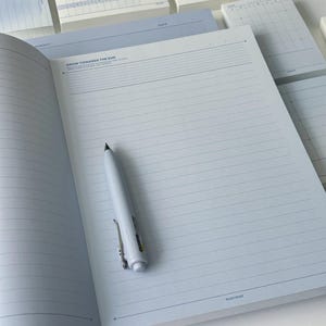 Refreshingly Cool! Naturally Simple, Sea Blue B5 Notepad, Double-sided ...