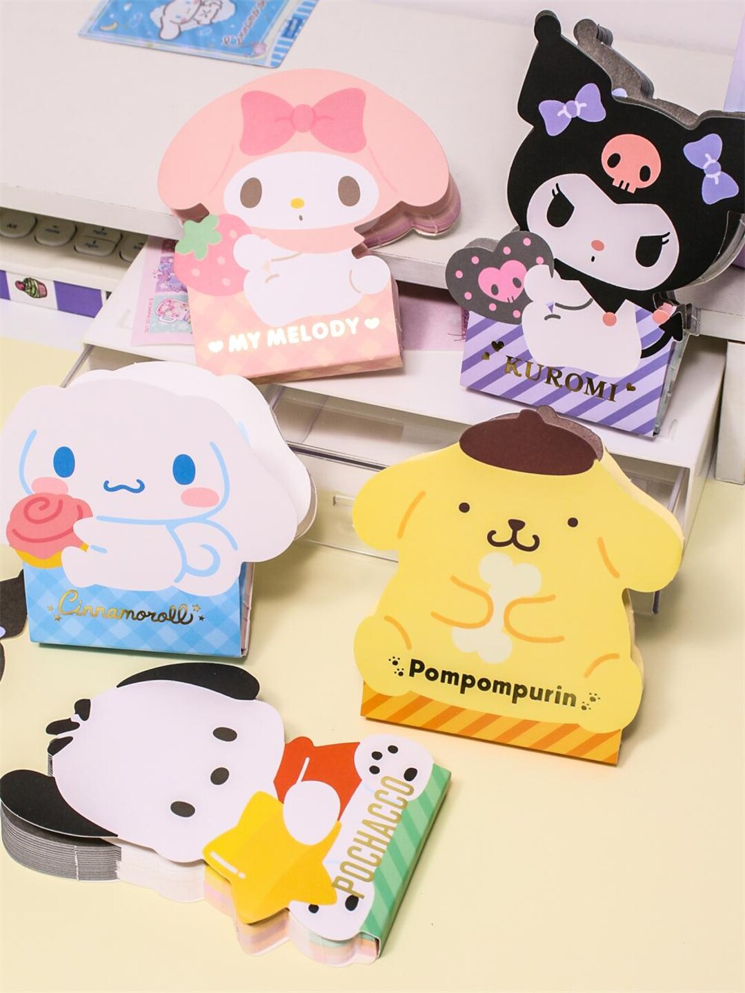 Cute Characters Memo Pads | Adorable Cartoon Notebooks for Students ...