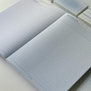 Refreshingly Cool! Naturally Simple, Sea Blue B5 Notepad, Double-sided ...