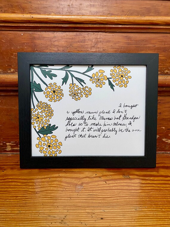 PERSONALIZED Handwritten Note Digital Art Print CUSTOM - Etsy