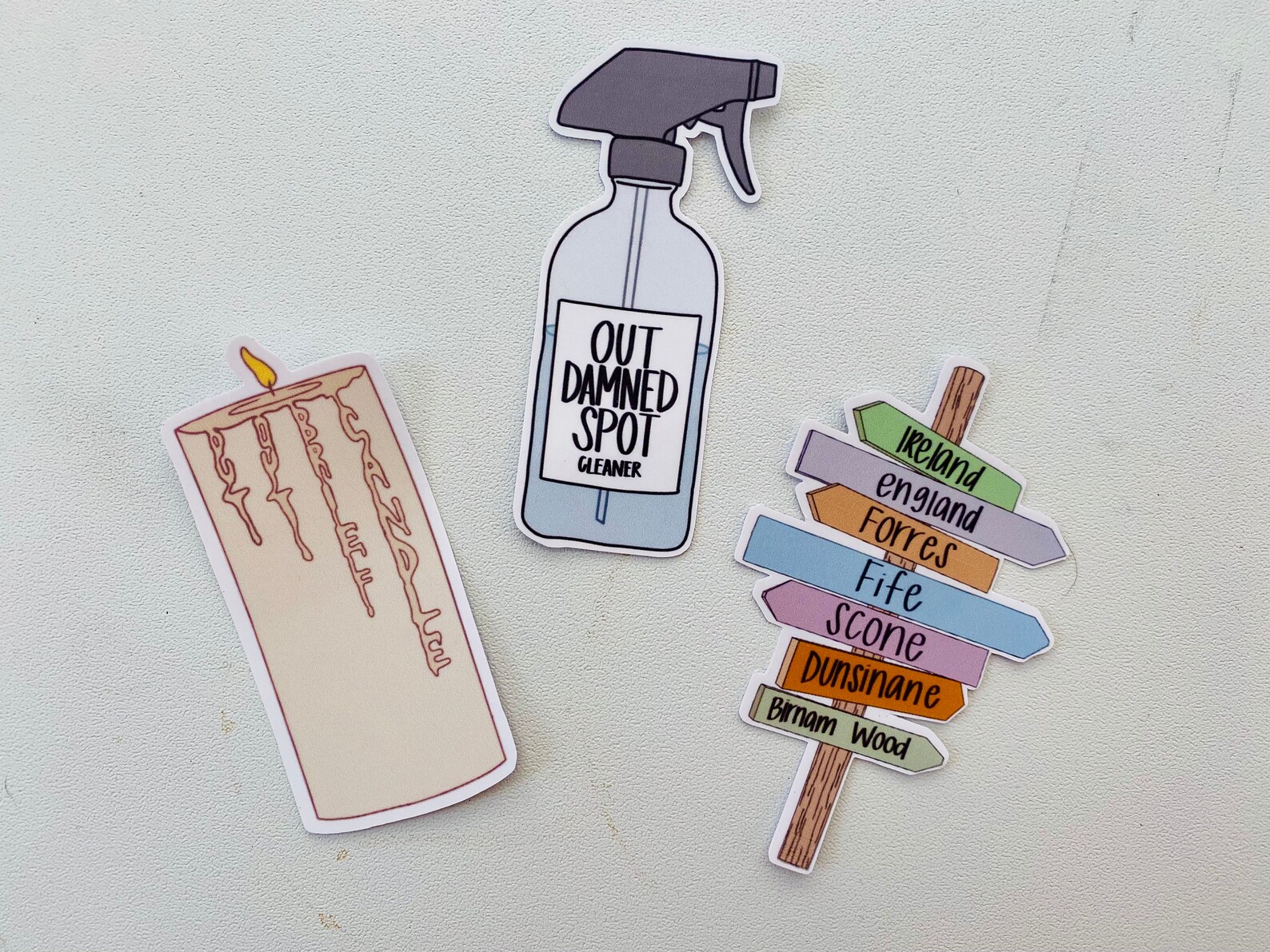 Macbeth Sticker Set Vinyl Die Cut Water Resistant Laptop - Etsy