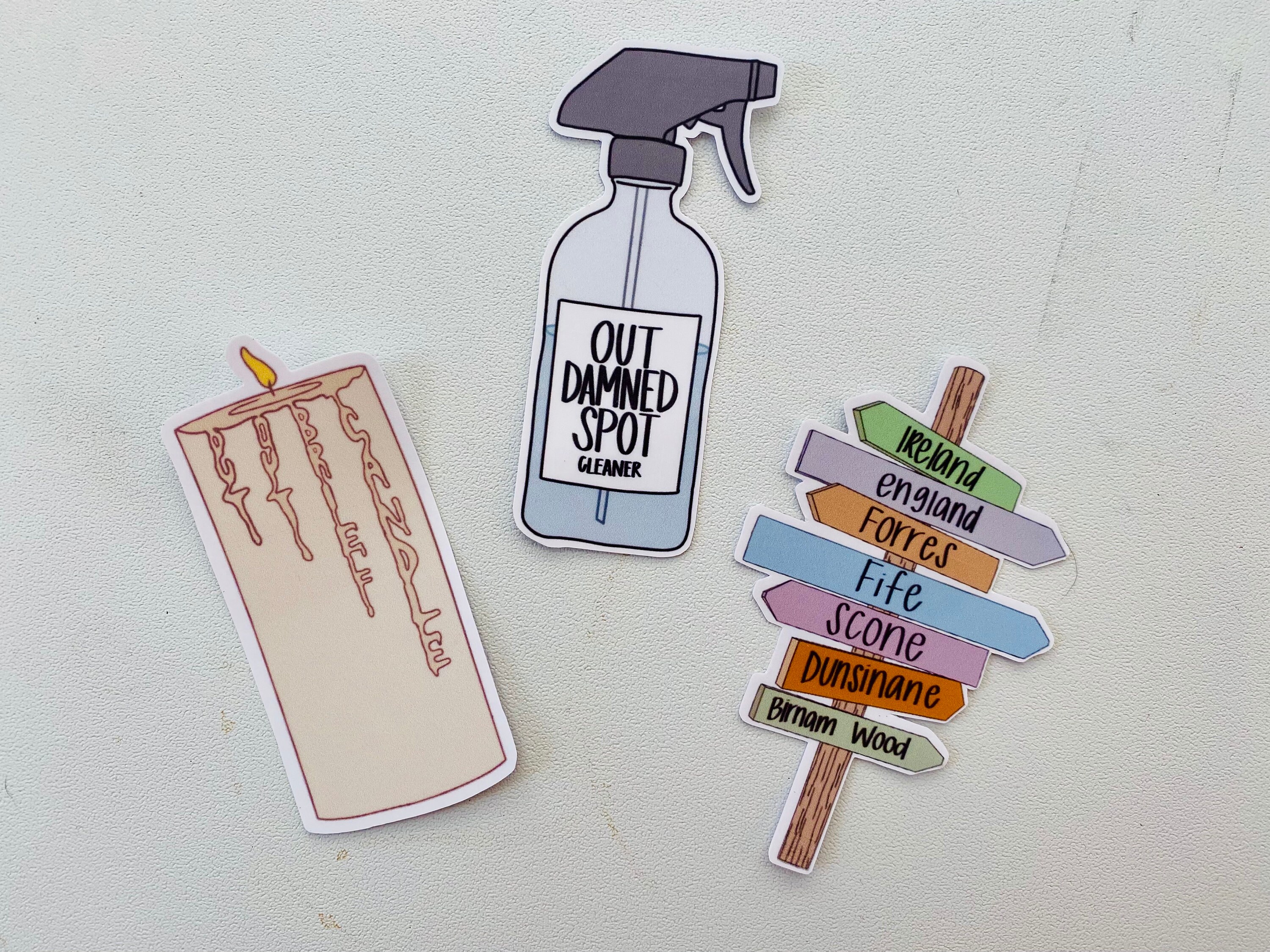 Macbeth Sticker Set Vinyl Die Cut Water Resistant Laptop - Etsy