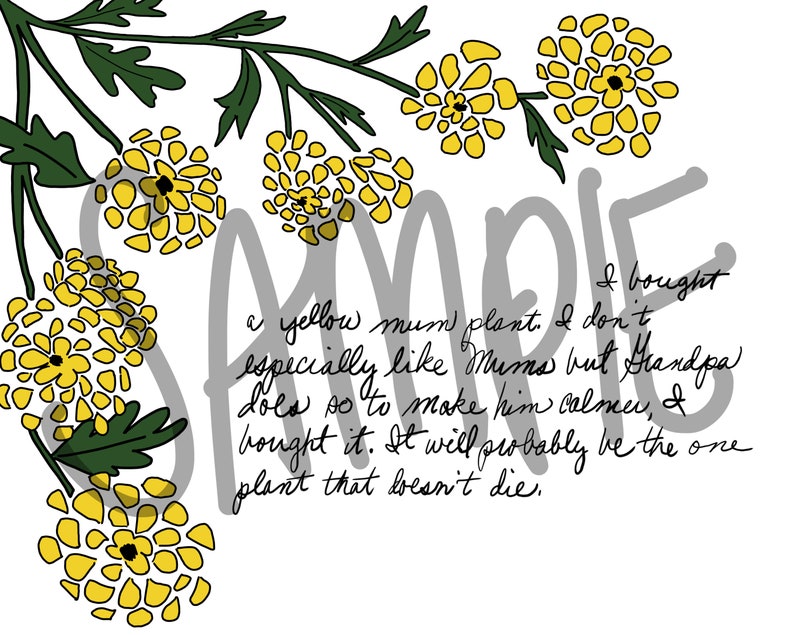 PERSONALIZED Handwritten Note Digital Art Print CUSTOM - Etsy