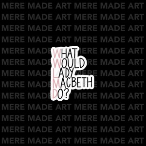 Macbeth Sticker Set, Vinyl, Die Cut, Water Resistant, Laptop, Egg, Fair ...