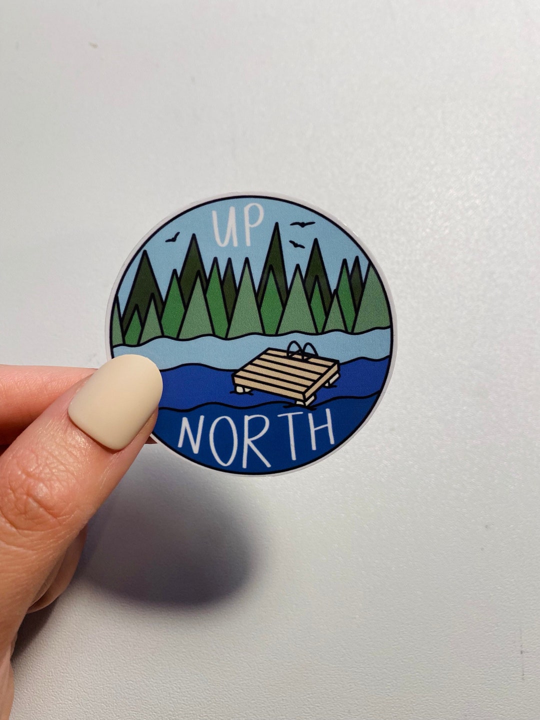 Up North Sticker, Gift for Lake Lovers, Raft, Summer, Vinyl, Water ...