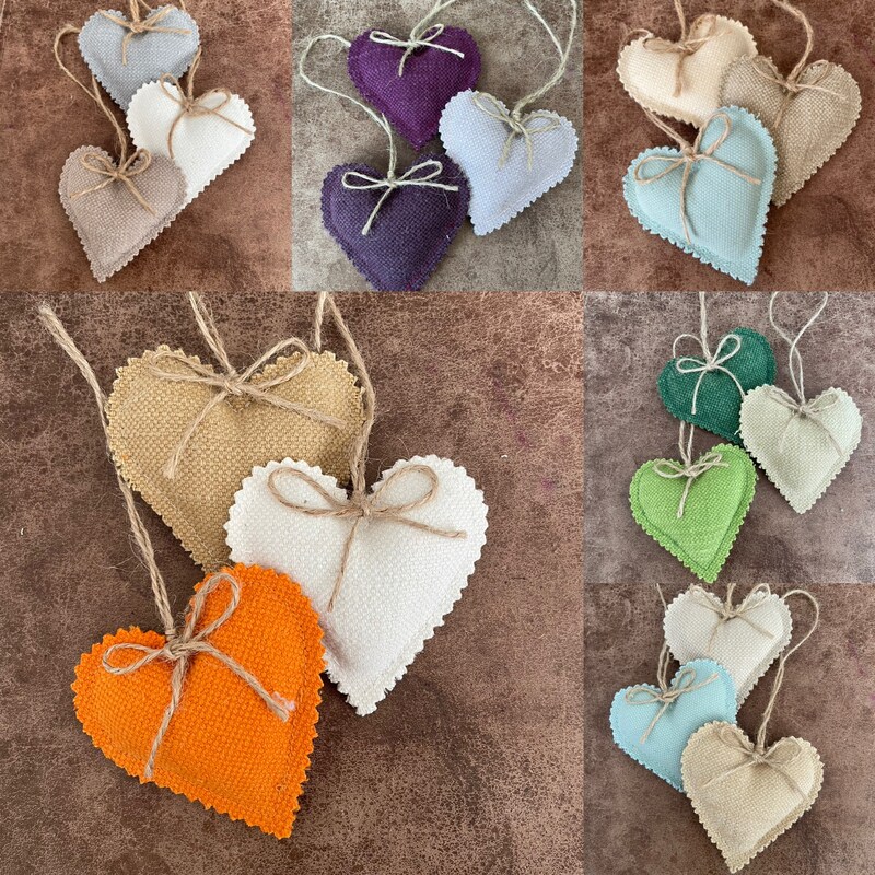 Hanging Fabric Hearts - Etsy
