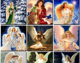 Paint by Number Angel - Etsy