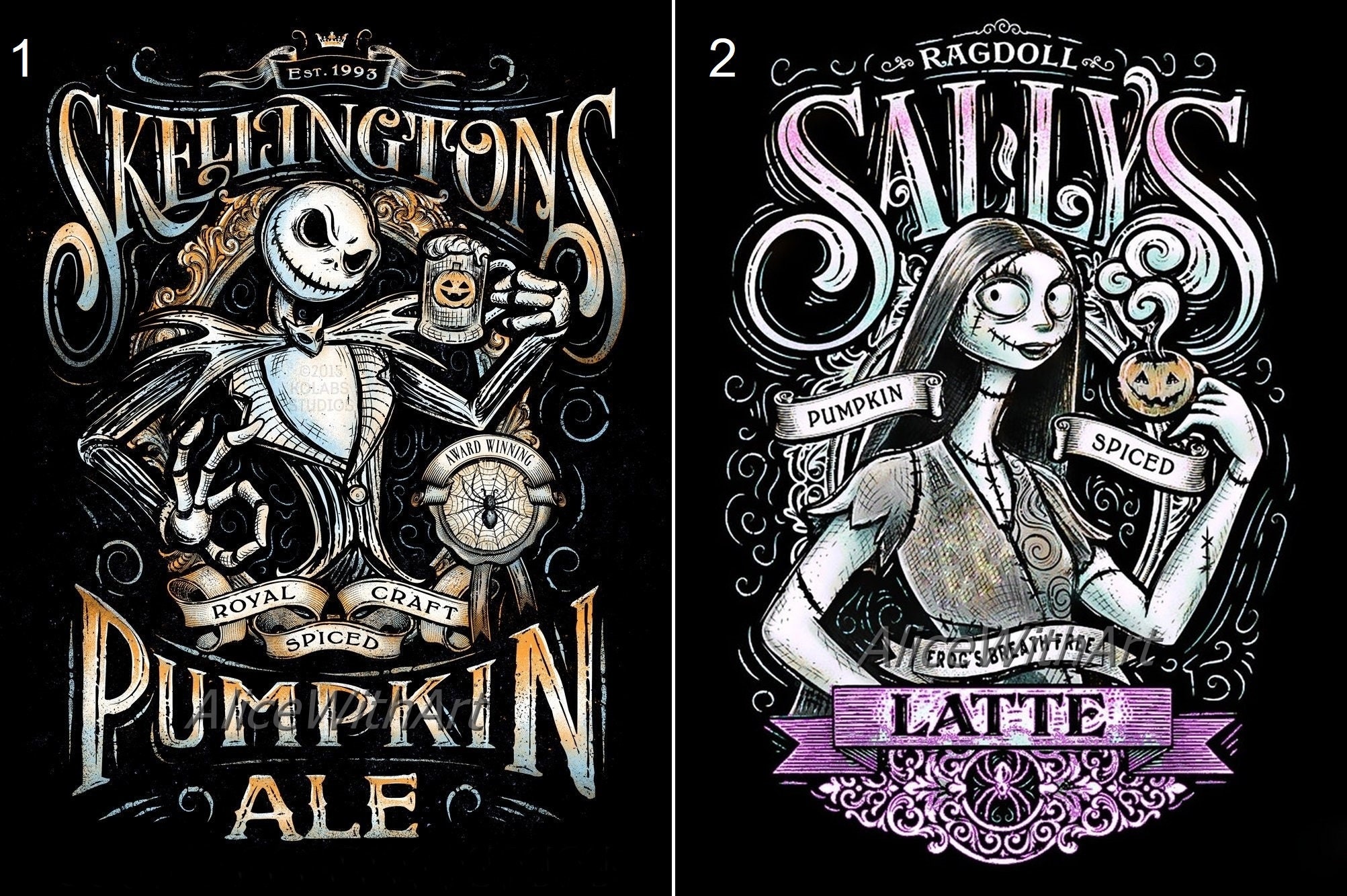 DIY Diamond Painting Kit Nightmare Before Christmas Diamond | Etsy