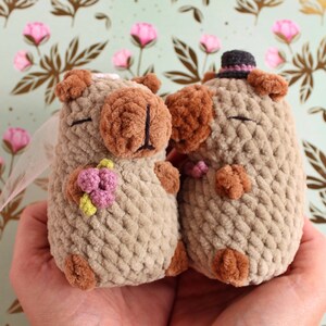 Quick Low Sew Crochet Customizable Capybara PDF Pattern, 5 in 1 Low Sew Amigurumi Pattern - Etsy