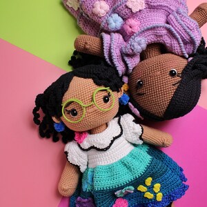 Colombian Sisters Crochet Doll Pattern 12.5 DIGITAL Amigurumi PDF - Etsy