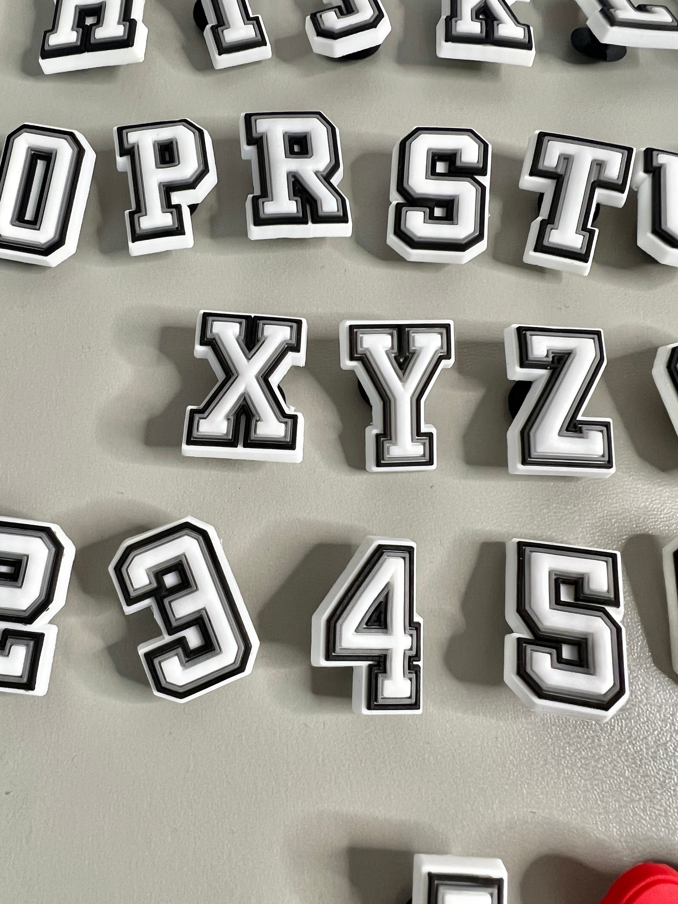 Letter Number Croc Charm Croc Charm Pin Badge Cool Charm - Etsy UK