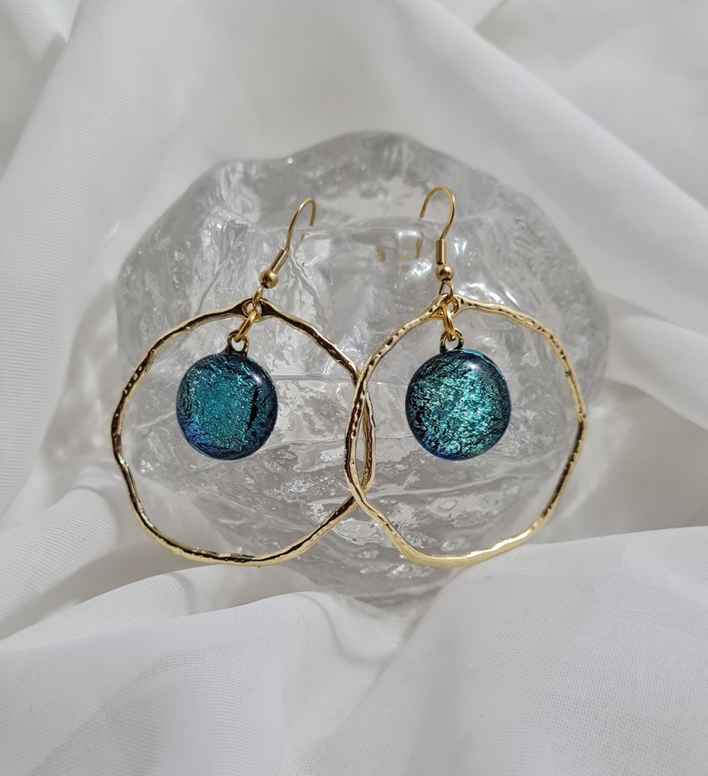 Blue Lagoon Northern Lights Earrings beautiful Norðurljós Hidda Design ...
