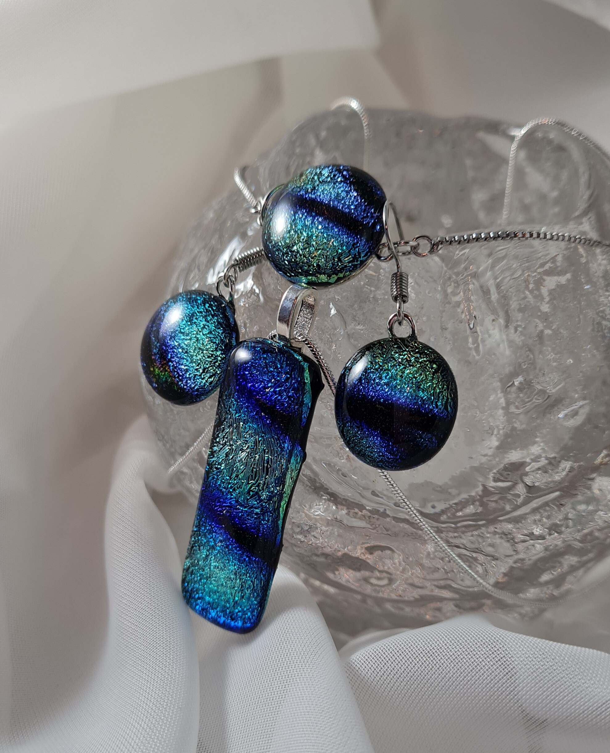 Amazing Northern Lights Glass Set Norðurljósa Sett Icelandic Aurora ...