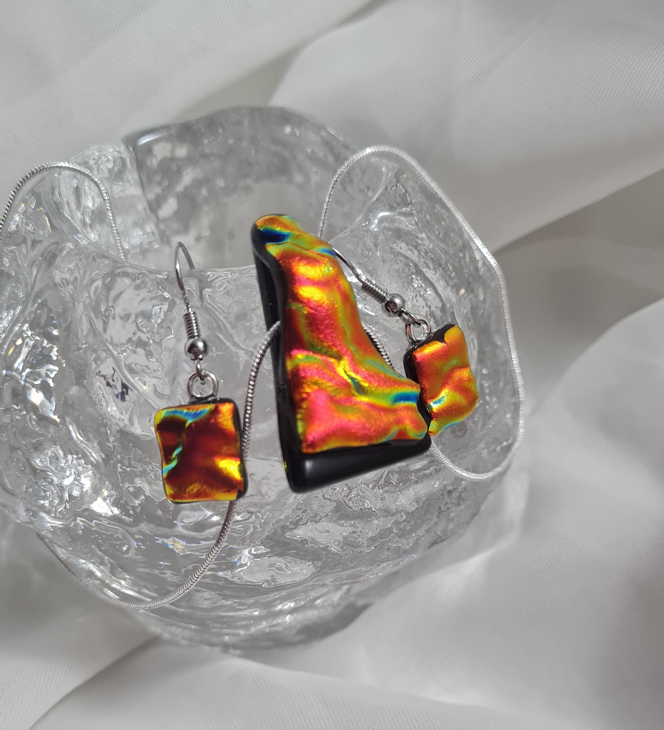 Beautiful Reykjanes Volcano Glass Set Norðurljósa Sett Icelandic Aurora ...