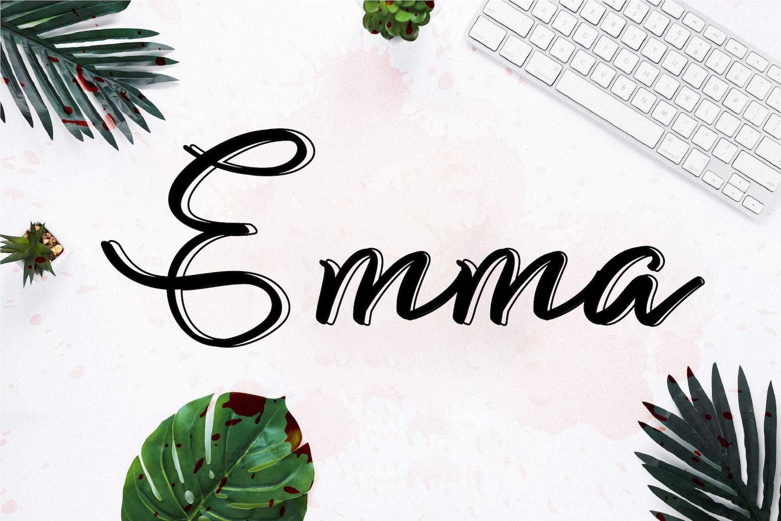 Emma Font A Handwritten Font Calligraphy Font For Cricut | Etsy