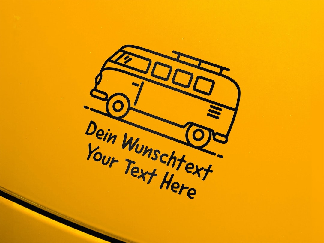 Custom Text Car Sticker for Motorhome, Camper Van Decal, Personalized ...