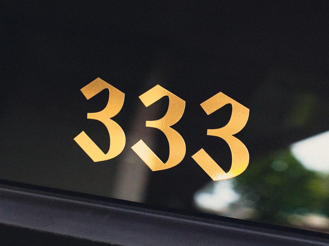 Angel Numbers Sticker Car Decal Motorcycle Holographic Sticker JDM ...