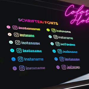 2x Instagram Sticker Car, Custom Instagram Decal, Social Media Decal ...