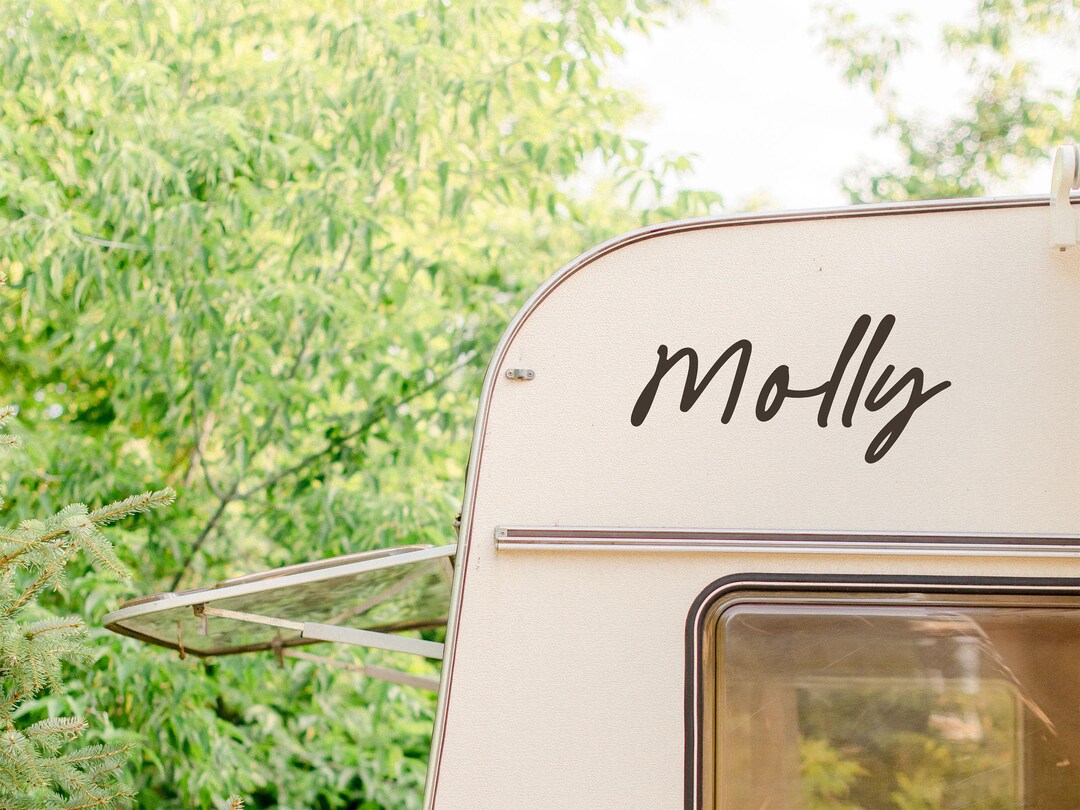Custom Caravan Sticker, RV Decal, Car Sticker, Name Sticker, Camper ...