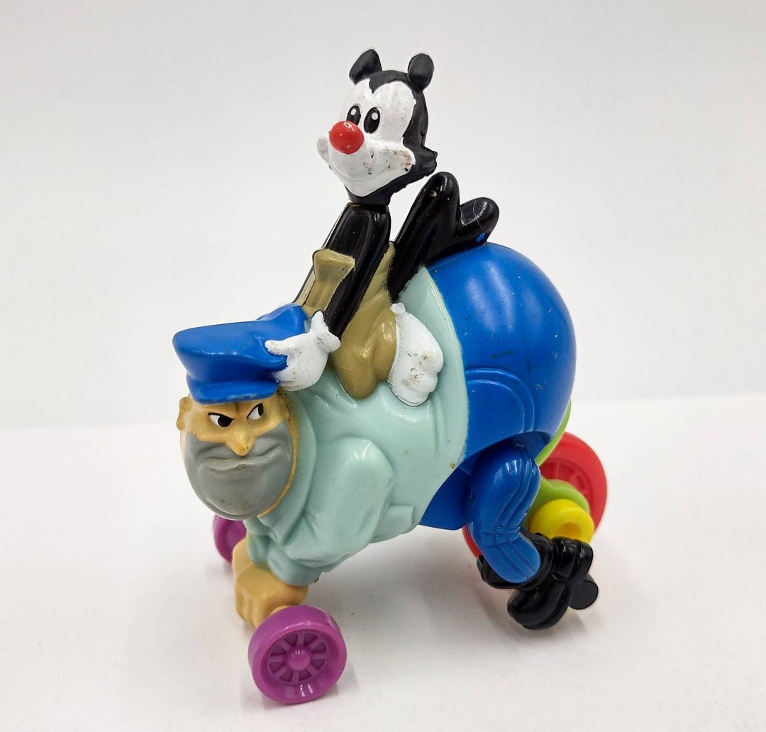 1993 Vintage Animaniacs-warner Bros Toys-yakko Riding a Cop Happy Meal ...