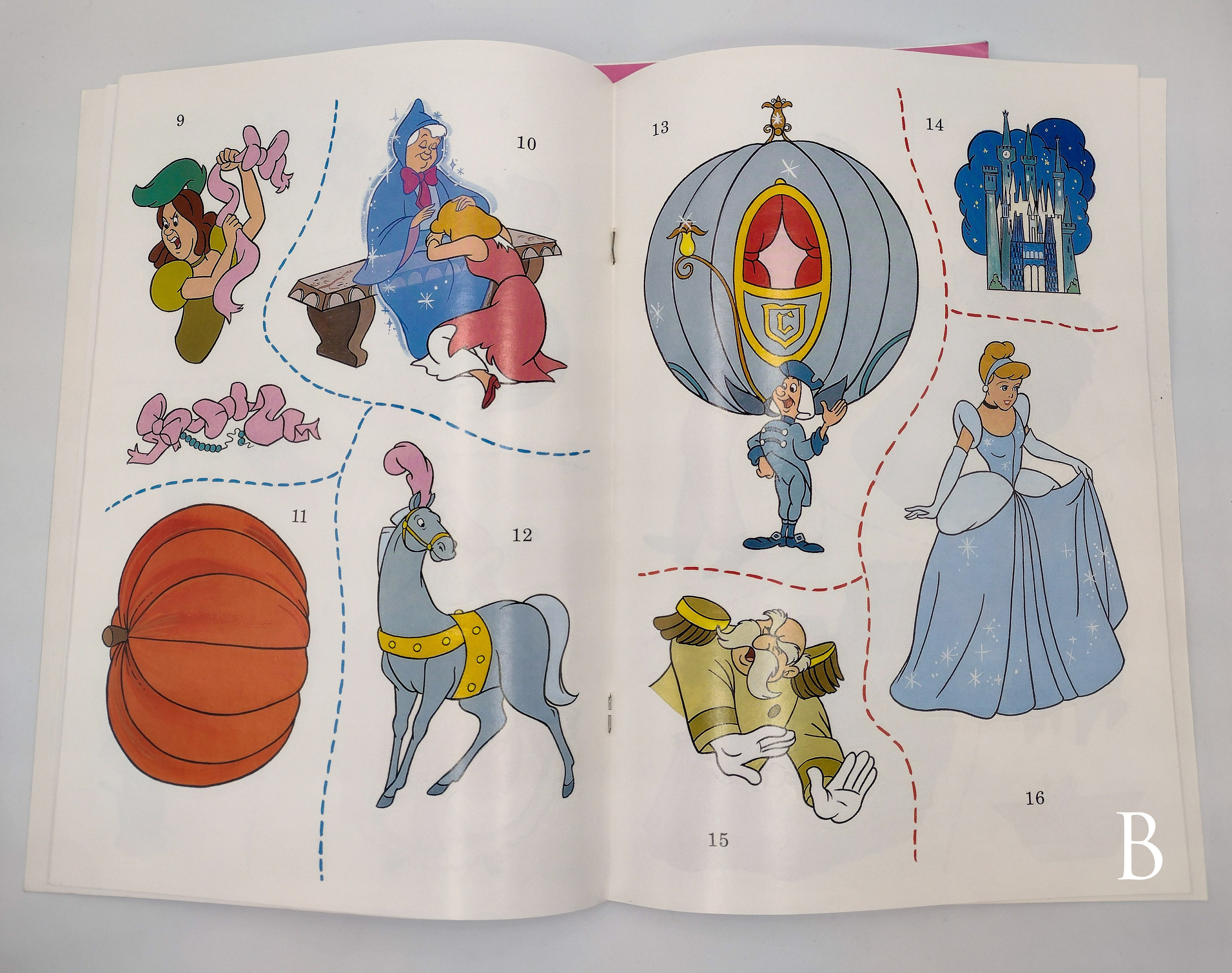 Cinderella Sticker Fun Vintage Disney Coloring Book 93/94 - Etsy