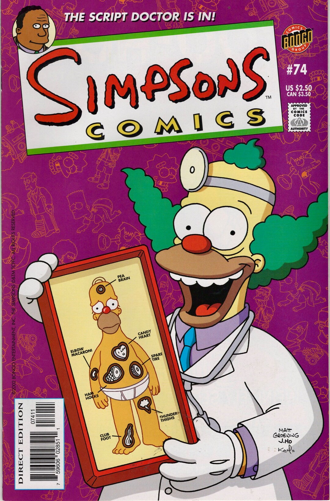 2002 the Simpsons 74 the Script Doctor is In Dr. Krusty Futurama Promo ...