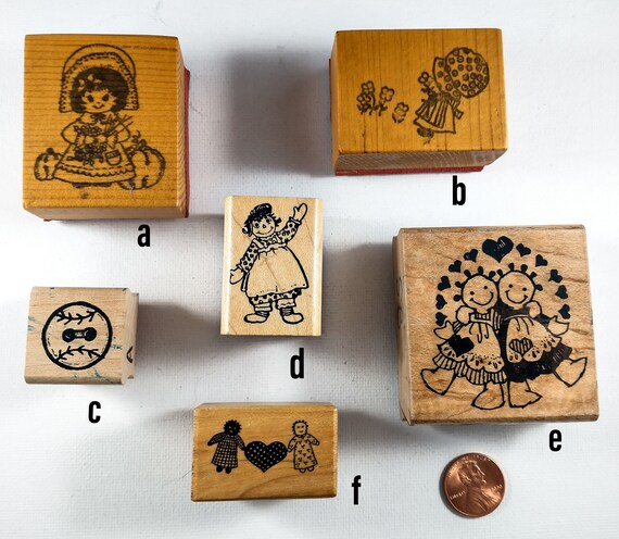 Dolly Vintage Rubber Stamp | Etsy