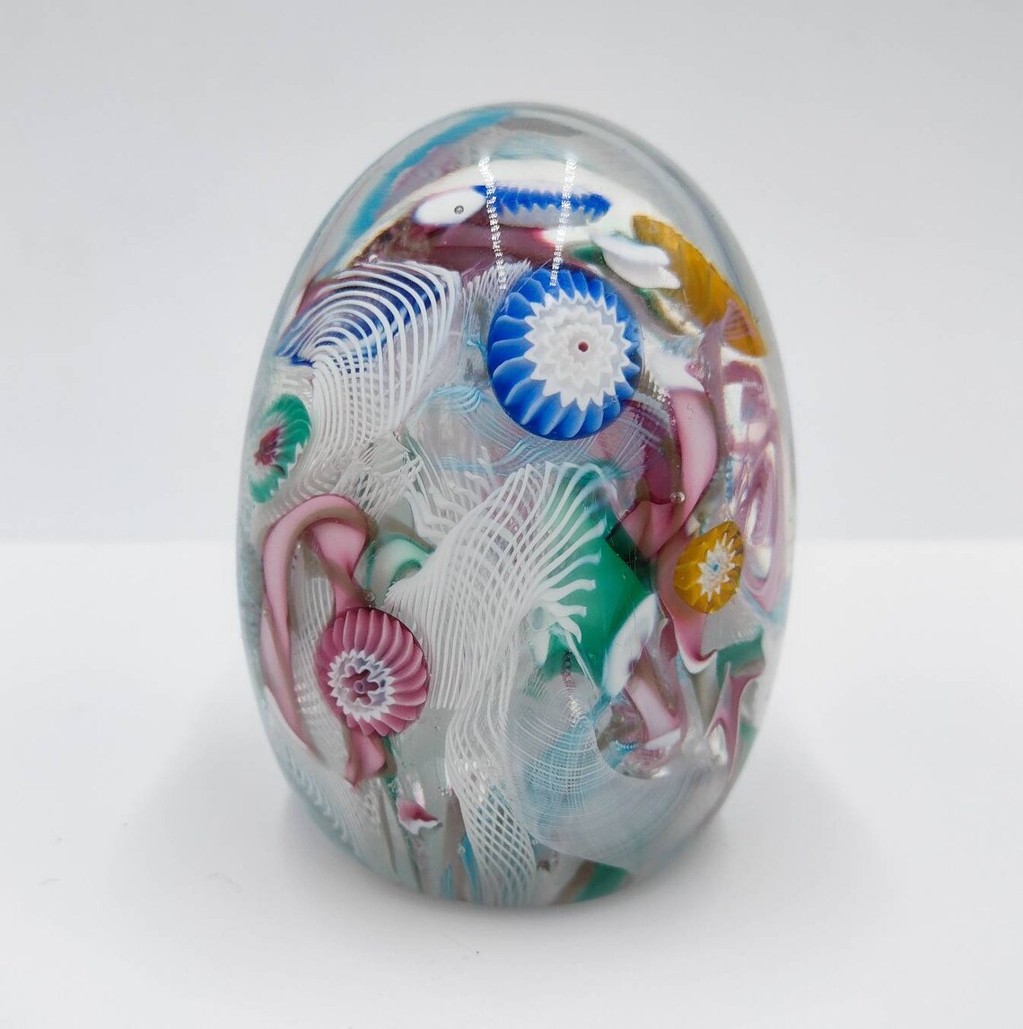 1970's Murano Glass Large Scramble Paperweight Unique - Etsy