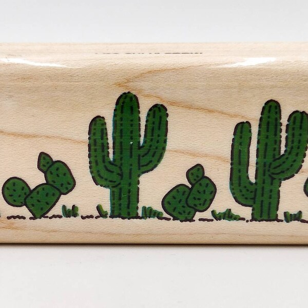 Cactus Rubber Stamp - Etsy