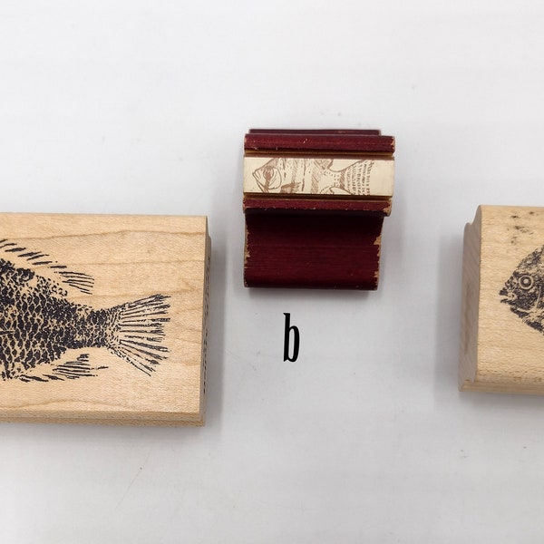 Fish Rubber Stamp - Etsy