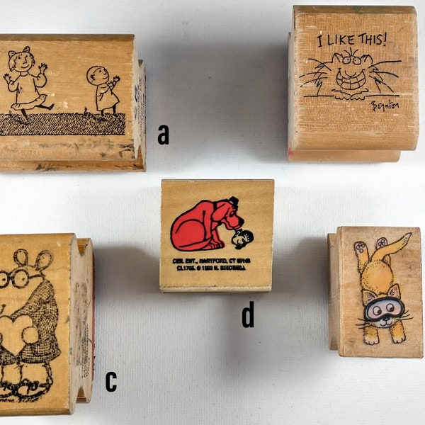 Cartoon Rubber Stamp - Etsy