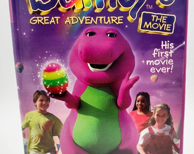 1998 Barney's Great Adventure Barney's First Movie Vintage VHS - Etsy