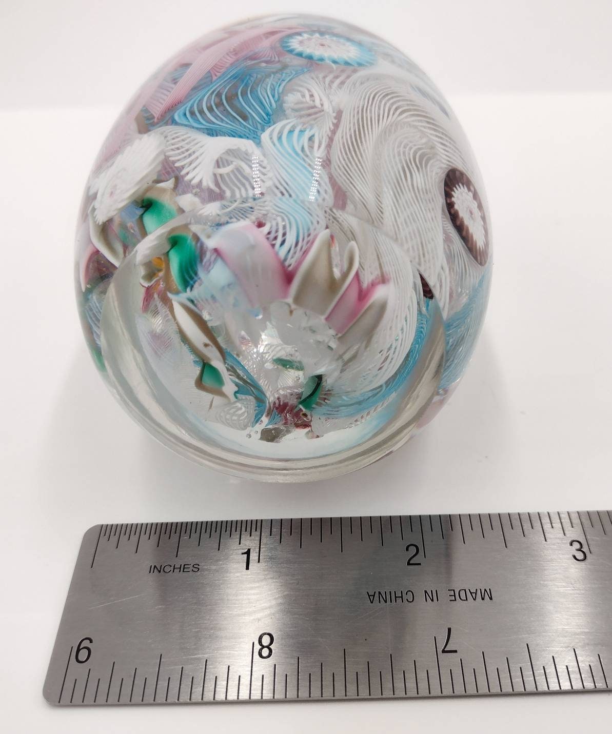 1970's Murano Glass Large Scramble Paperweight Unique | Etsy