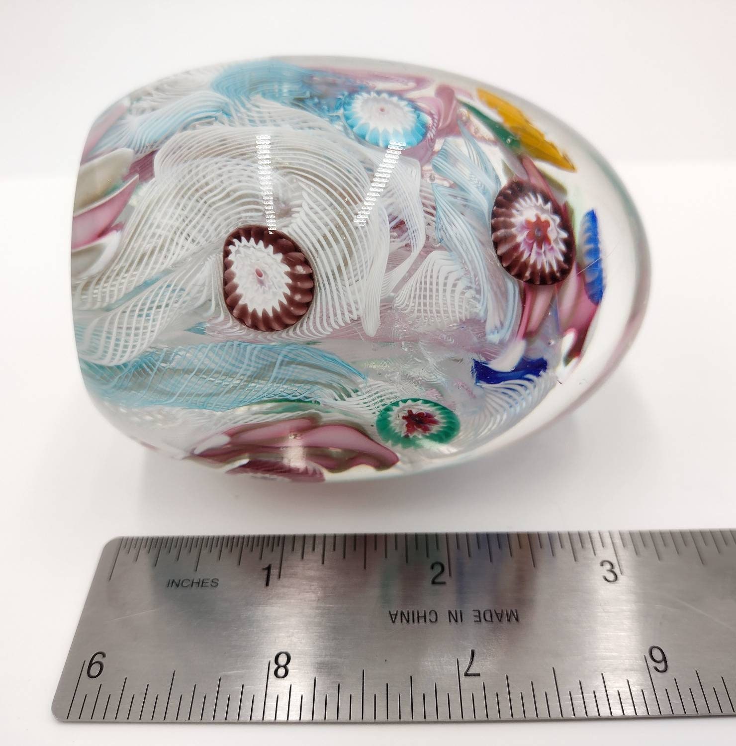 1970's Murano Glass Large Scramble Paperweight Unique | Etsy