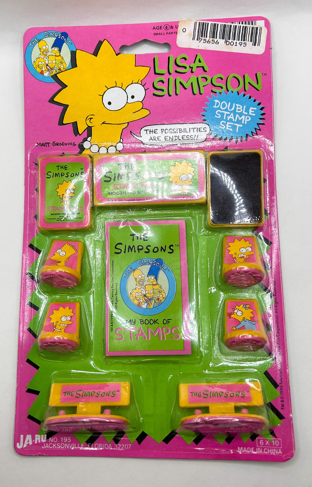 1990's Lisa Simpson the Simpsons Vintage Rubber Stamp - Etsy