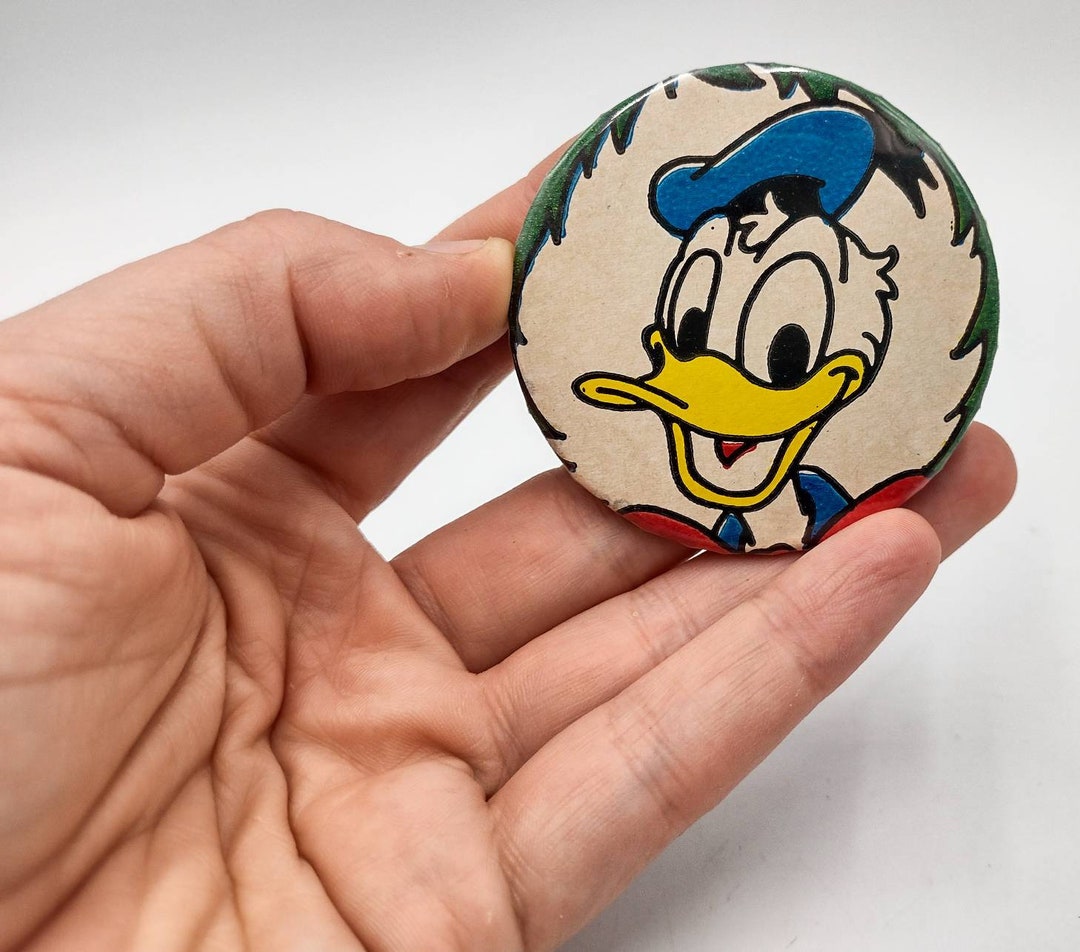 1970's Donald Duck Vintage Pinback Button 2 - Etsy